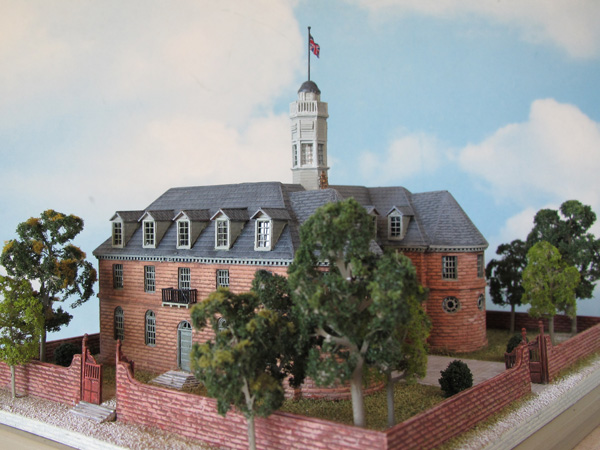 Miniature model of Capitol Building, Williamsburg