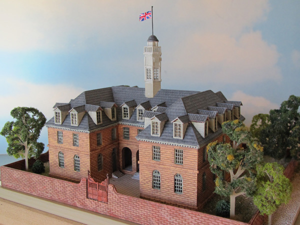 Miniature model of Capitol Building, Williamsburg