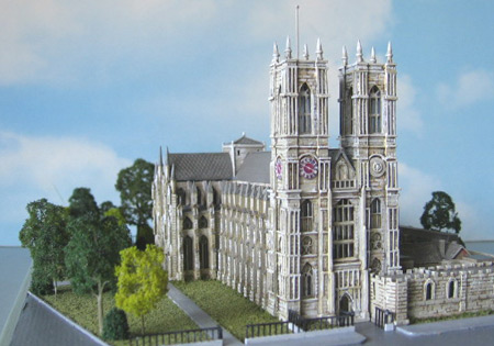 Westminster Abbey - a miniature model of the church