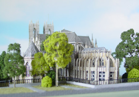 Westminster Abbey - a miniature model of the church