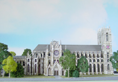 Westminster Abbey - a miniature model of the church