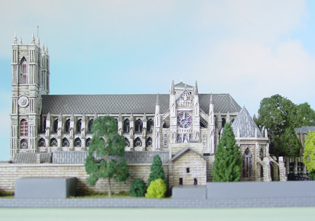 Westminster Abbey - a miniature model of the church