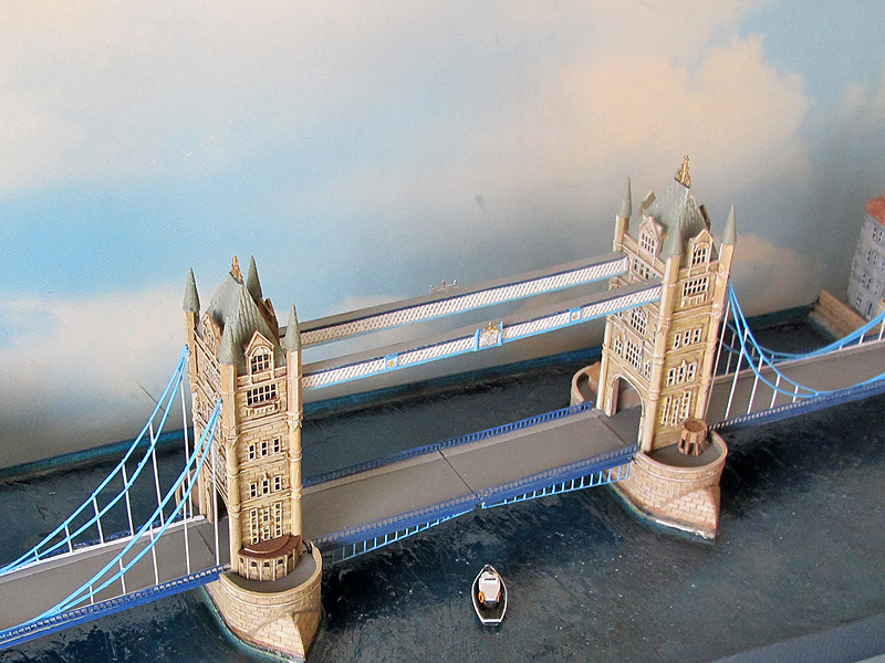 Miniature model of Tower Bridge, London